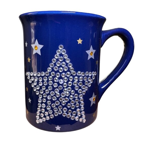 Enesco | Dining | Enesco Shine Bright Star Rhinestone Blue Mug By Our ...